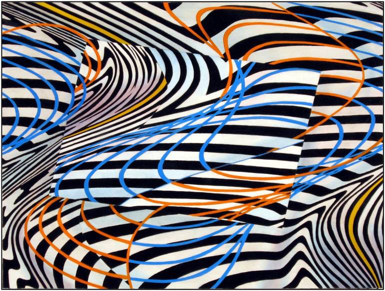 Rectangle in Motion Painting by James Massena March | Saatchi Art