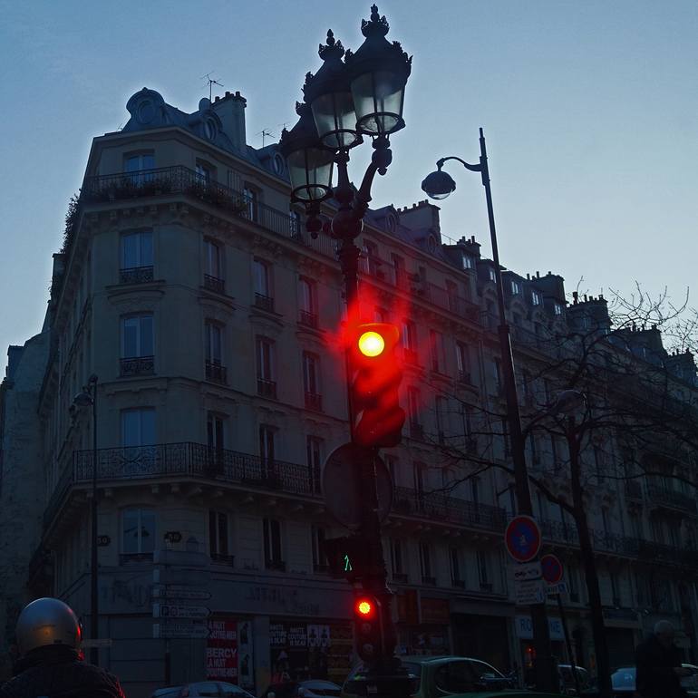 red light in Paris Photography by Avivision Sun | Saatchi Art