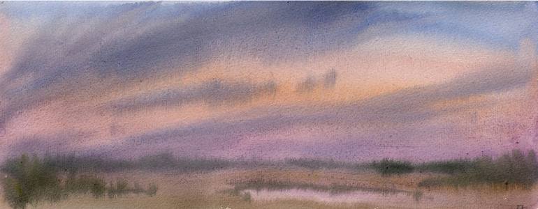 Sunset Painting by Maria Polishchuk | Saatchi Art