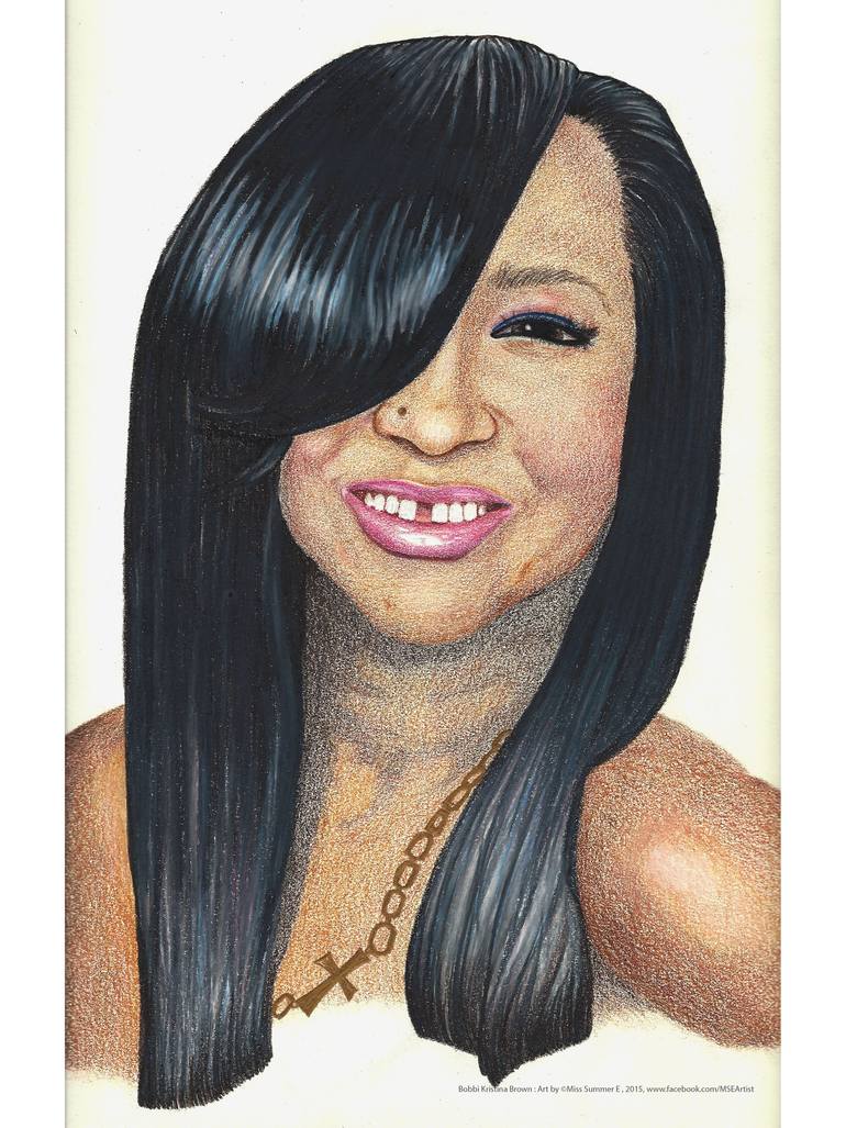 Bobbi Kristina Brown by Miss Summer E Drawing by Miss Summer E ...
