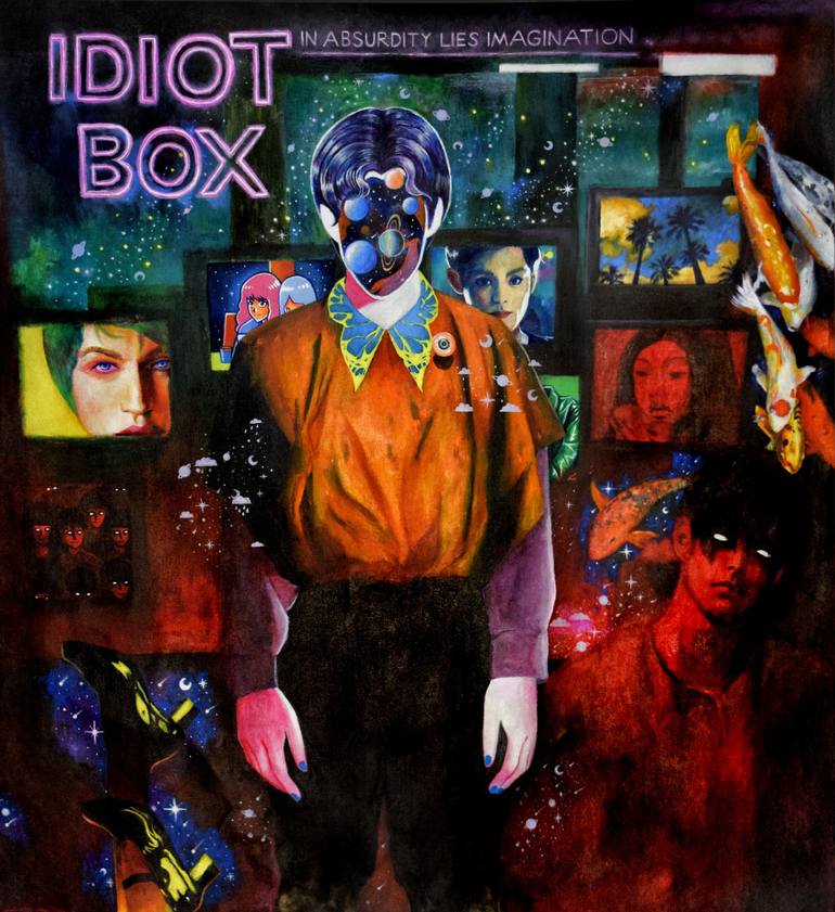 Idiot Box - In Absurdity Lies Imagination Painting by Pracheta Banerjee ...