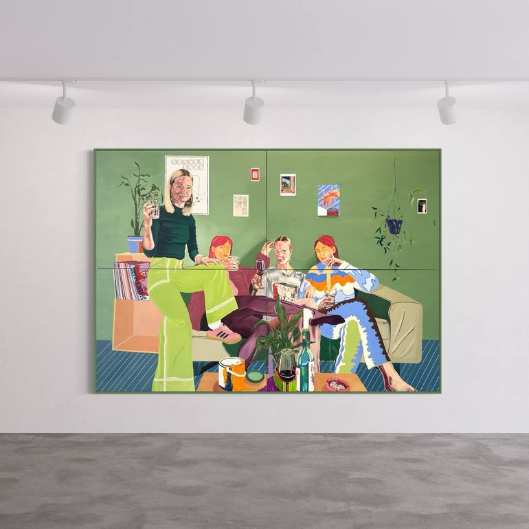 Four Artists Painting by Danielle Metcalfe-shaw | Saatchi Art