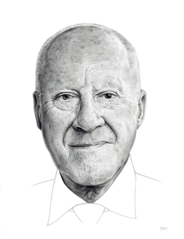 Norman Foster Drawing by Ed Anthony | Saatchi Art