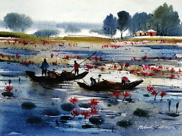 Beauty of Bangladesh 2 Painting by Palash Datta | Saatchi Art
