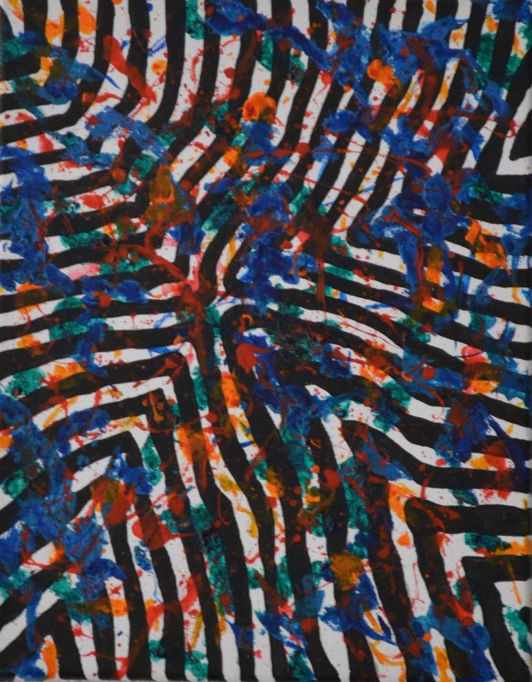 The Confused Zebra Painting by Durba Sen | Saatchi Art