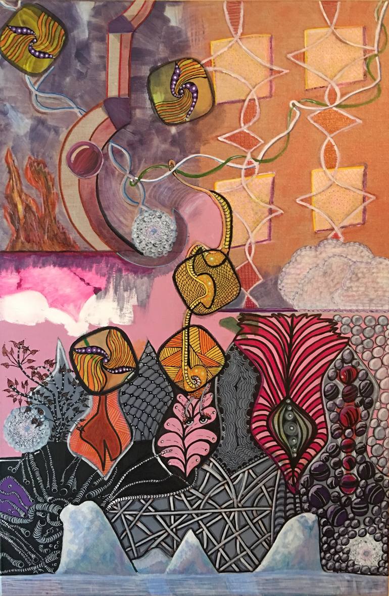 Building Blocks Painting by Kimberly Snowden | Saatchi Art