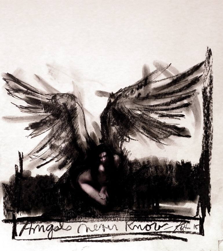 Angel Side View Drawing