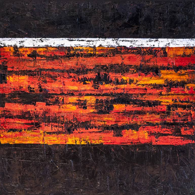 Don't Cross the Line Painting by Michael Barritt | Saatchi Art