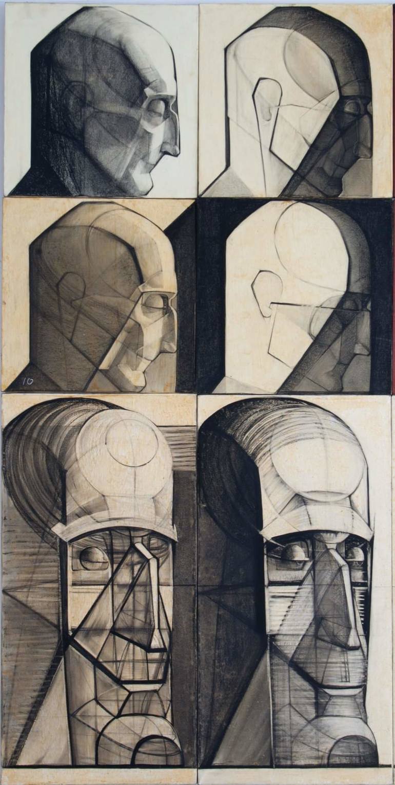 Head transformation Drawing by Boris Gavryljuk | Saatchi Art