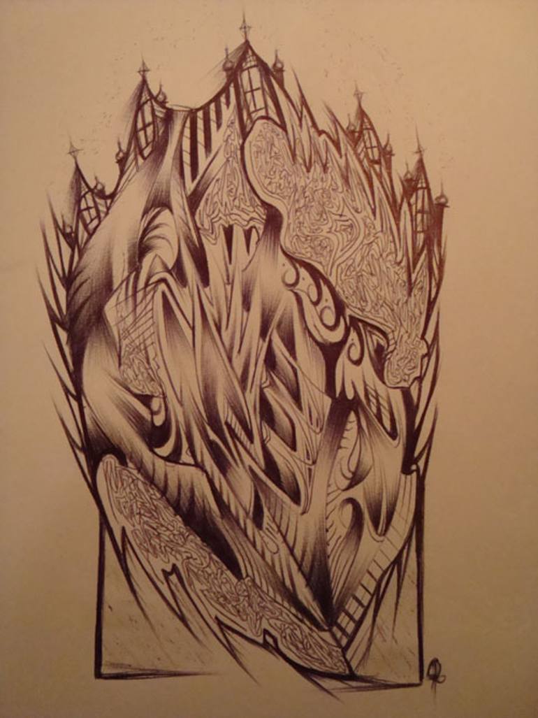 Mound Drawing by Antoni Ruschil | Saatchi Art