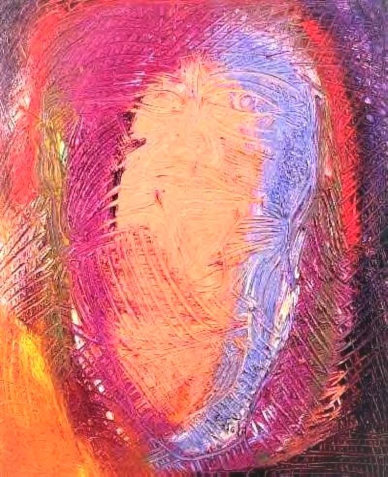 Carved Face 1971 Painting by Elissa Dorfman | Saatchi Art