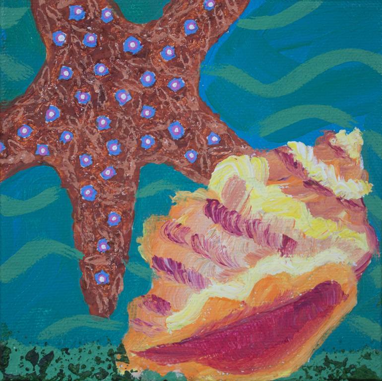 Starfish Painting by Nicole Franco | Saatchi Art