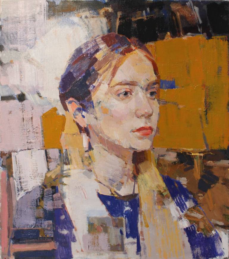 Portrait of Victoria Painting by Vadym Suvorov | Saatchi Art