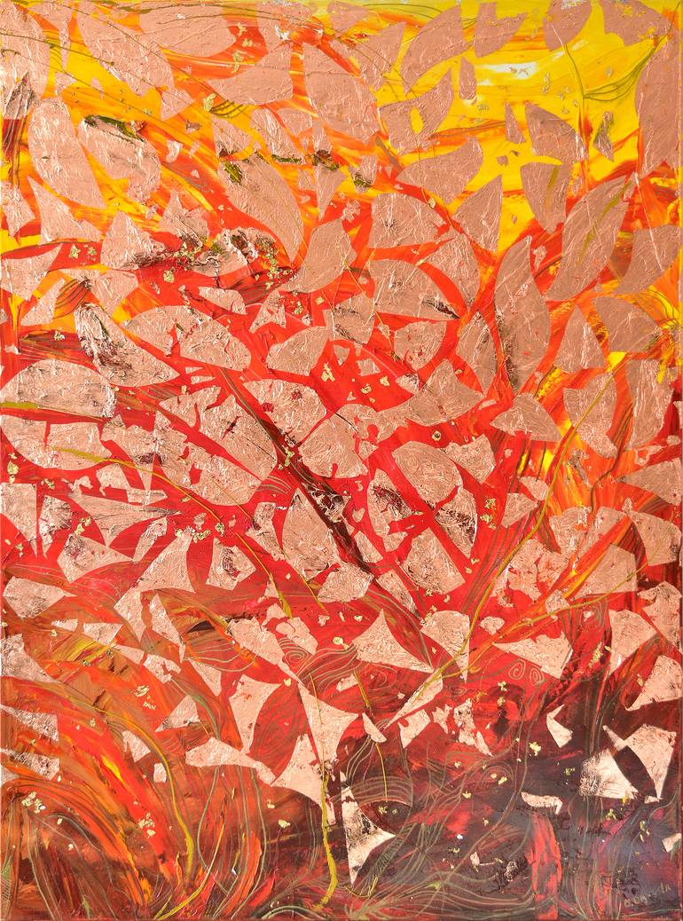 VIVALDI (Four Seasons) - Quadriptych 40x120 inches Painting by Oksana ...