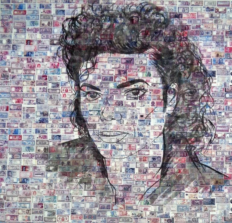 MICHAEL JACKSON MONEY Painting by Oliver Martin Okoth | Saatchi Art