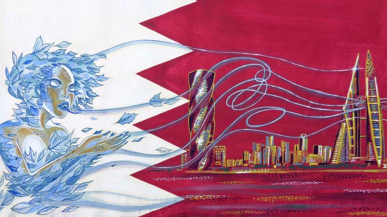 BAHRAIN Painting by Oliver Martin Okoth | Saatchi Art