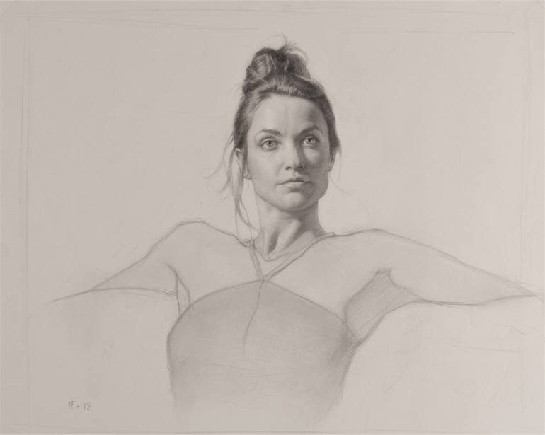 Woman Seated Drawing by Isaac Pelepko | Saatchi Art