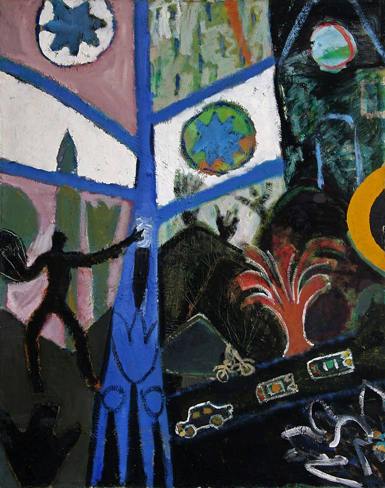 Pintando el mundo / Painting the world Painting by Alejandro Alarcó ...