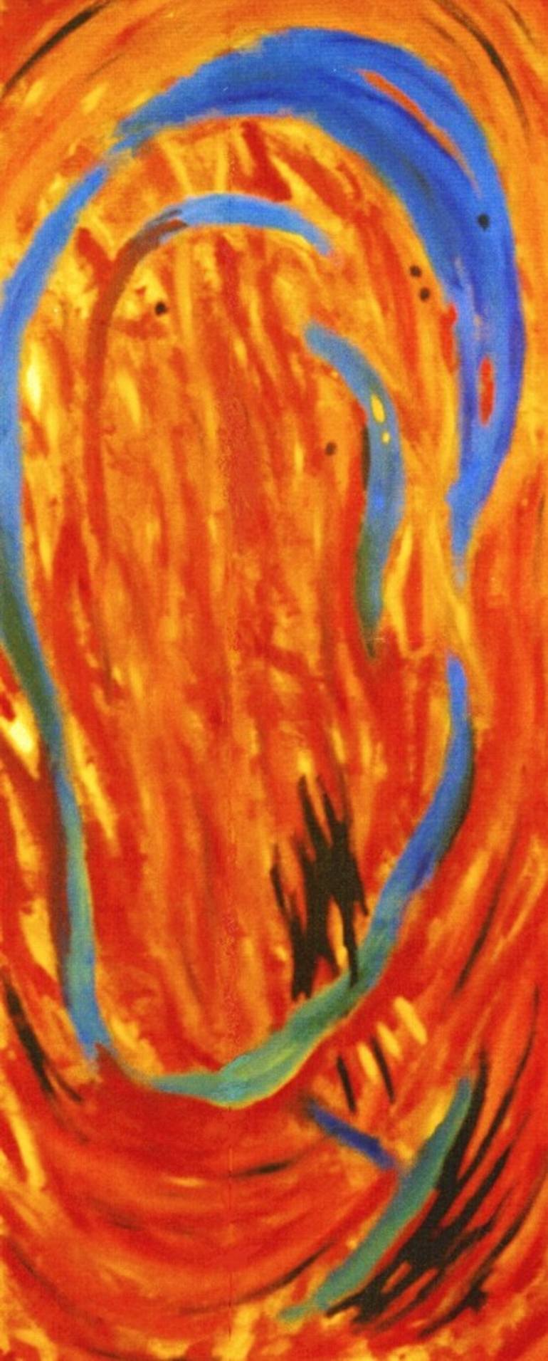 Tableau orange Painting by Oscar Olarte | Saatchi Art