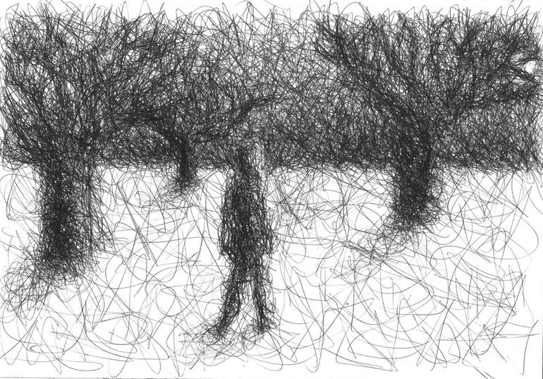 Solitude Drawing by Oscar Olarte | Saatchi Art