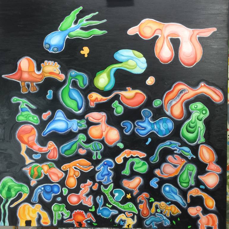Bubi Dance Painting by Paolo Chiarloni | Saatchi Art