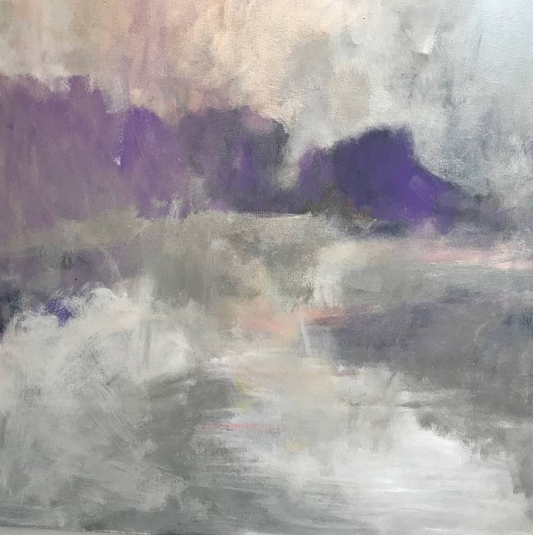 Violet Hazes Painting by Nancy Rutter | Saatchi Art