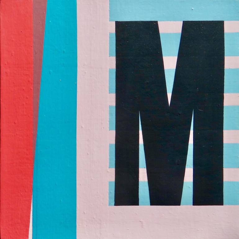 Menswear 'M' Painting by Letter allsorts | Saatchi Art