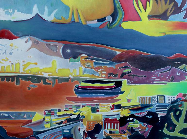 City of Ice Cream Painting by La Rosa Artist | Saatchi Art