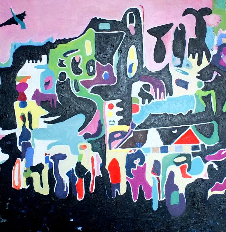 The Lanes Spikes Painting by La Rosa Artist | Saatchi Art