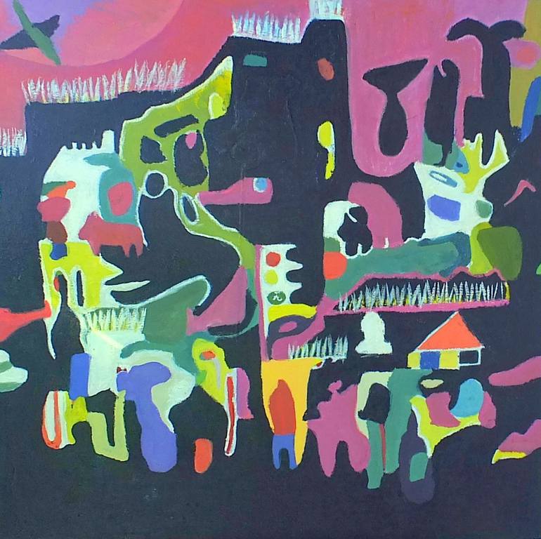 The Lanes Spikes Painting by La Rosa Artist | Saatchi Art