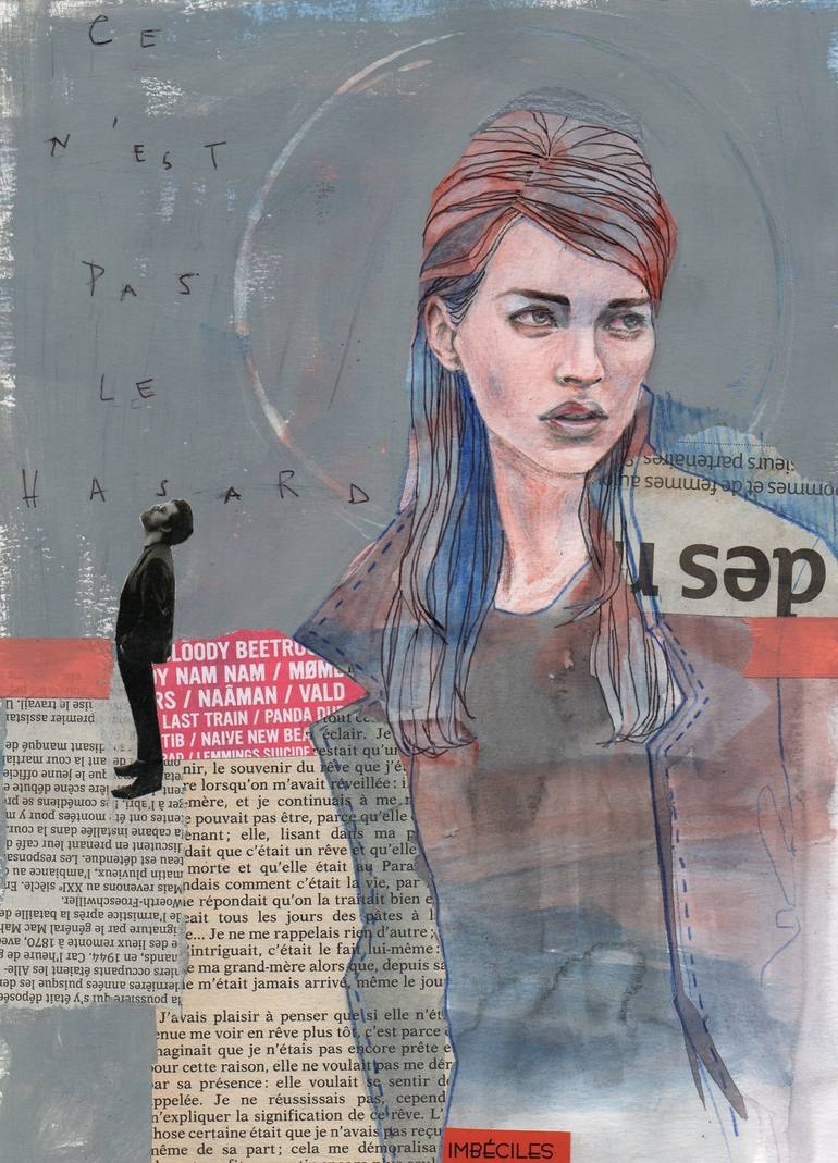 heureux hasard Painting by Véronique Desbrosses | Saatchi Art