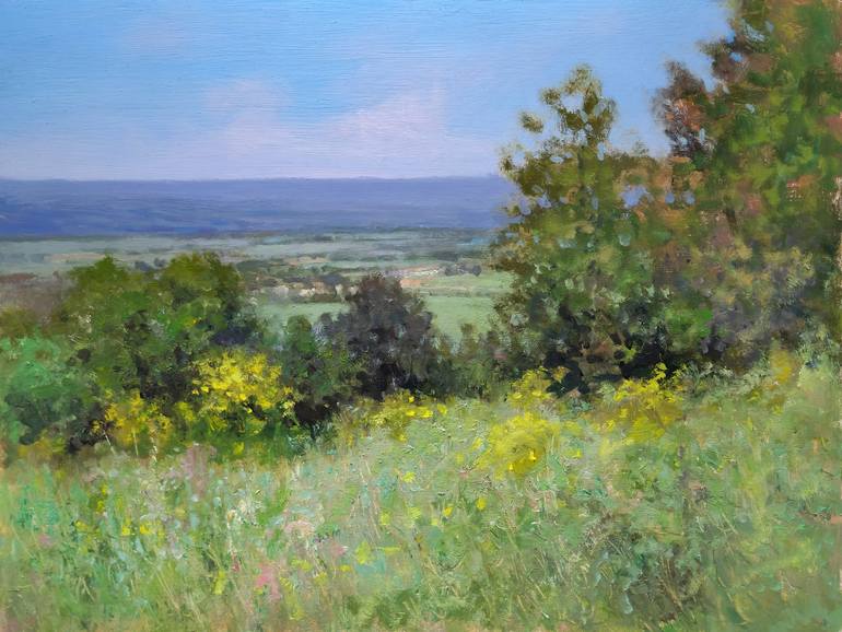 Durance Valley Painting by Pascal Giroud | Saatchi Art