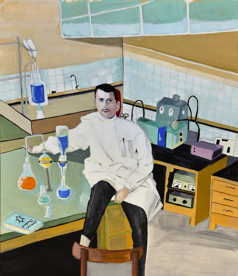 The scientist Painting by Tati Galiano | Saatchi Art