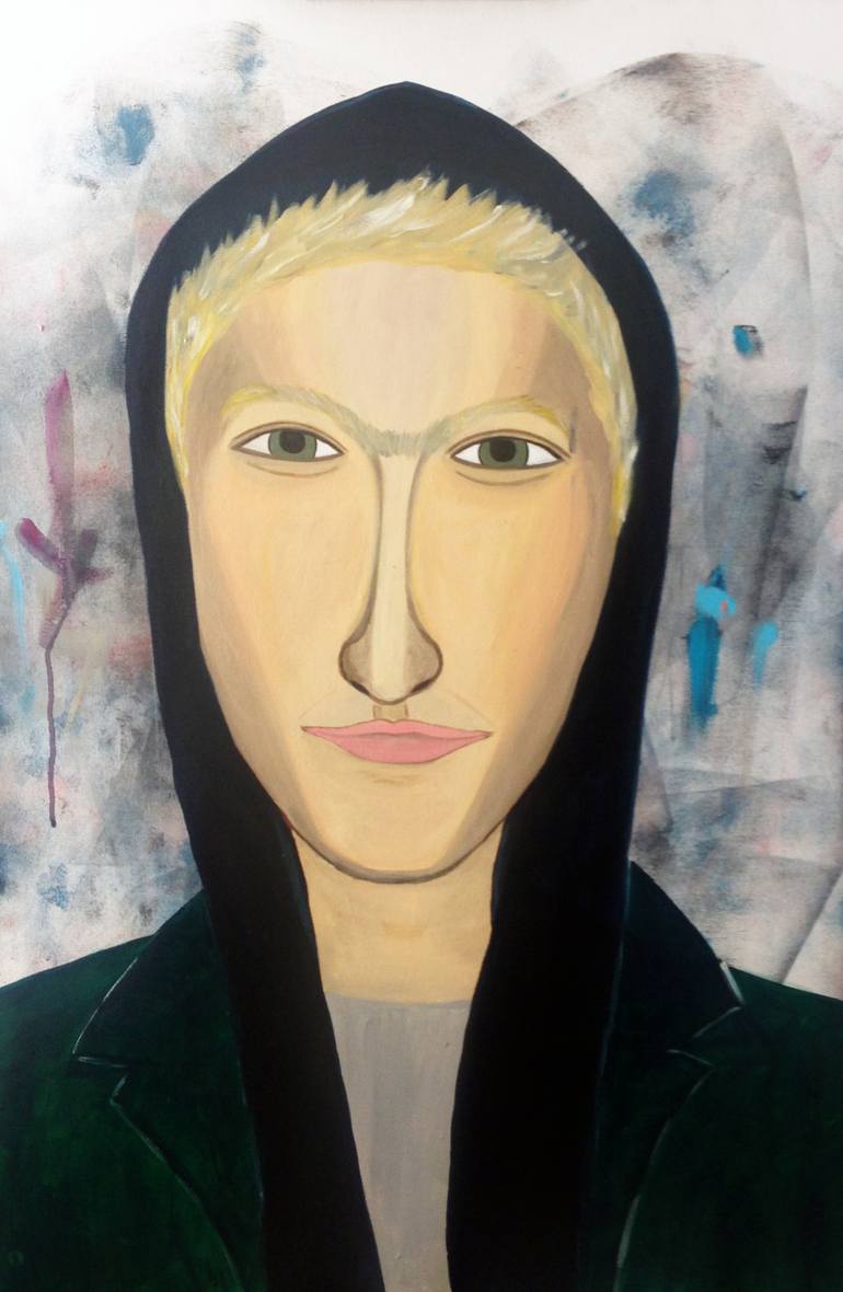 Matisyahu Kahlo Painting by Mafo Souza | Saatchi Art