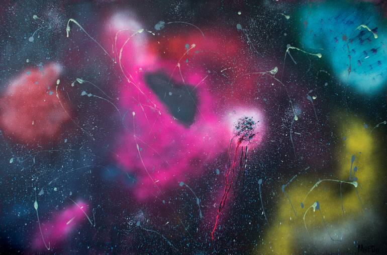 Universe of Paranoia Painting by Mafo Souza | Saatchi Art