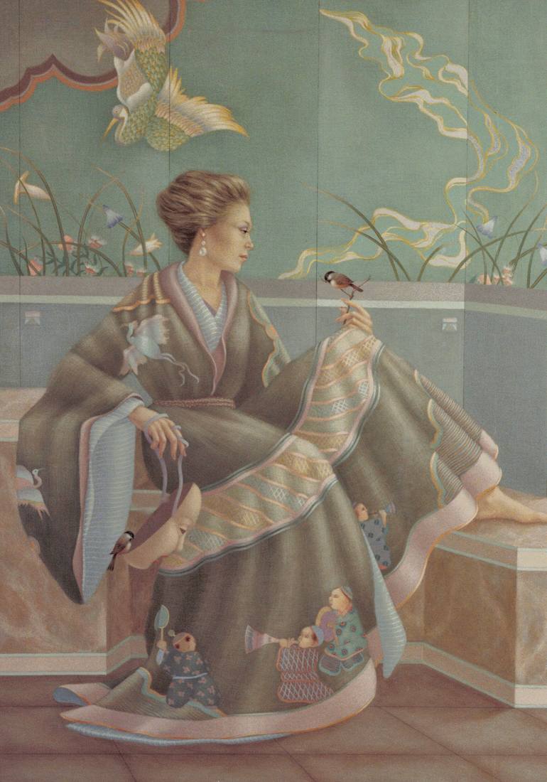 mask Painting by ron weisberg | Saatchi Art