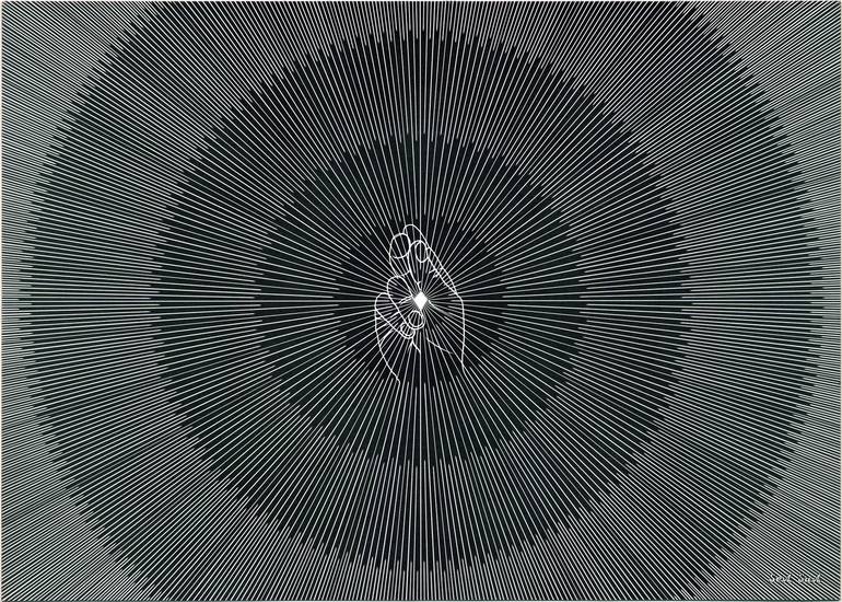 Blessing or Let be light Drawing by Sevak Surian | Saatchi Art