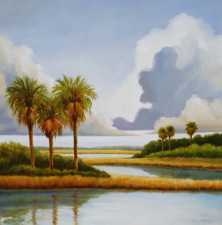 Redfish Hole Painting by Kelly Rysavy | Saatchi Art