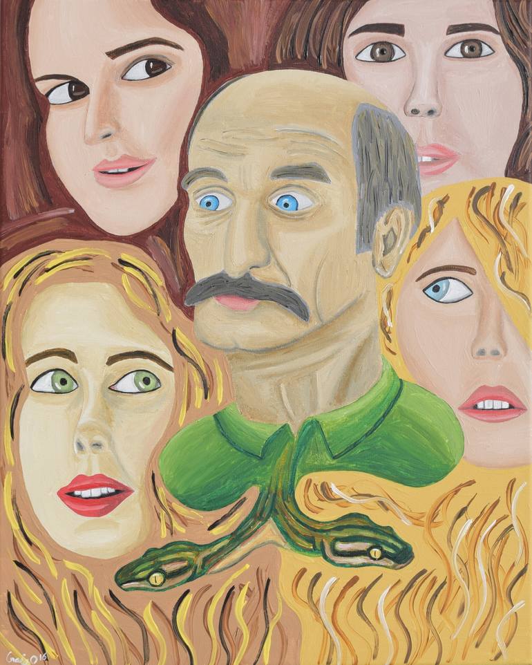 Three Headed Snake Drawing