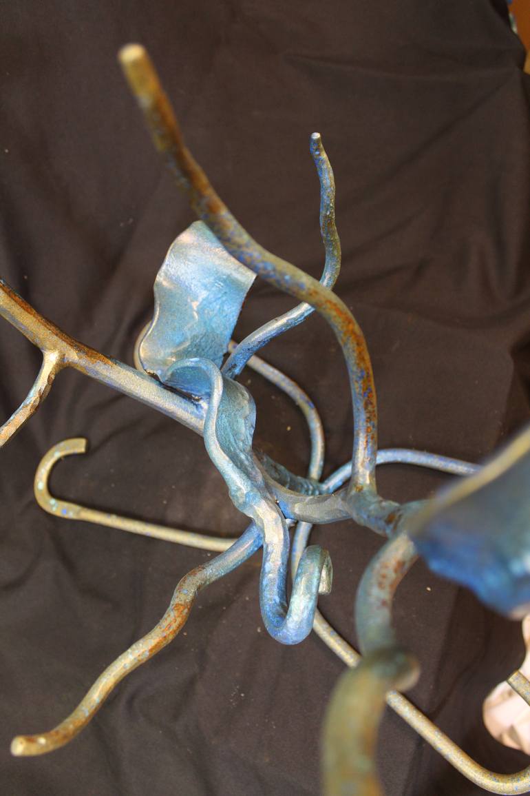 Semi Aquatic Tree with Elephant Butterfly Fish Bird Creatures Sculpture ...