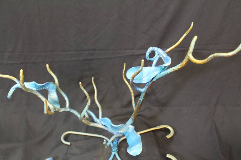 Semi Aquatic Tree with Elephant Butterfly Fish Bird Creatures Sculpture ...