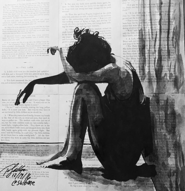 Anguish Drawing by Tom Sullivan | Saatchi Art