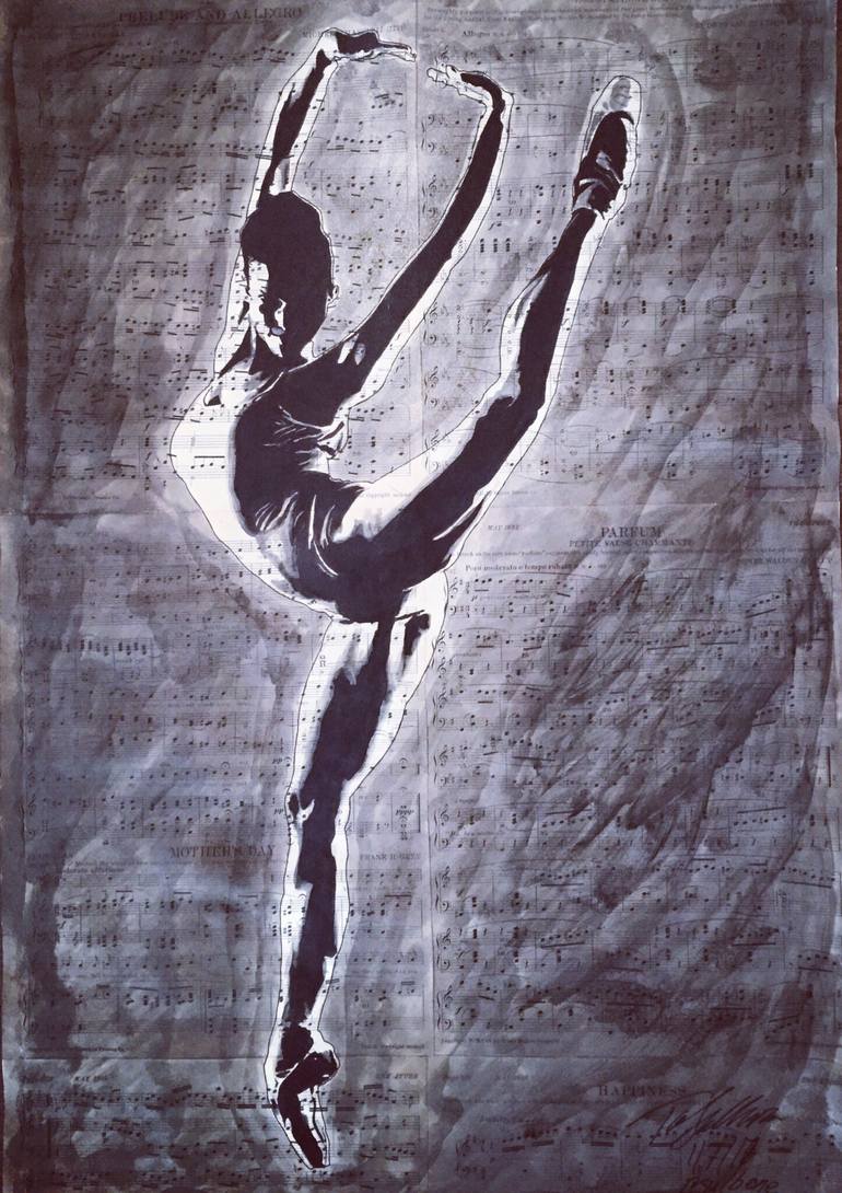 Leap Drawing by Tom Sullivan | Saatchi Art