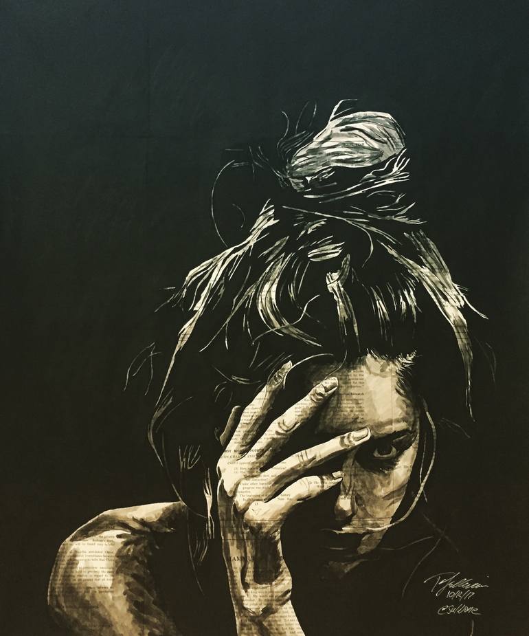 Enough Drawing by Tom Sullivan | Saatchi Art