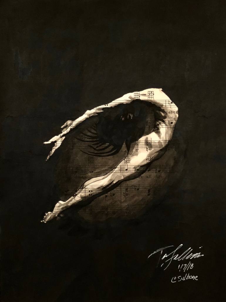 Leap Drawing by Tom Sullivan | Saatchi Art