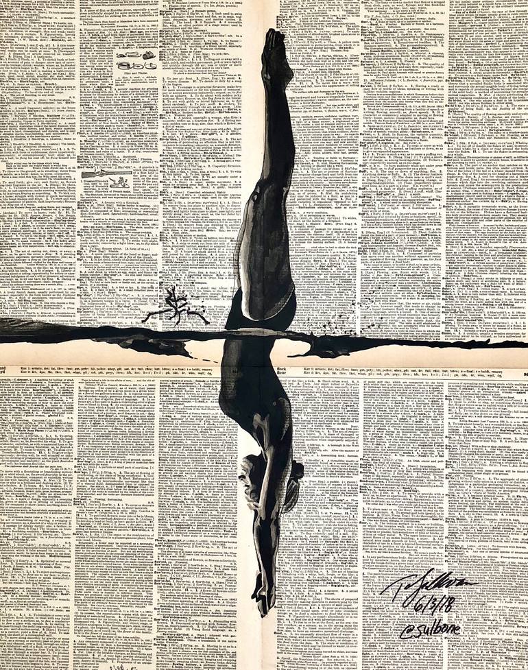 Dive Painting by Tom Sullivan | Saatchi Art
