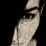 Woman's Half Face Painting by Tom Sullivan | Saatchi Art