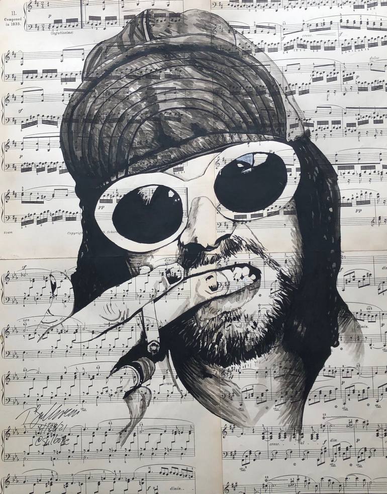 Kurt In Sunglasses Painting by Tom Sullivan | Saatchi Art