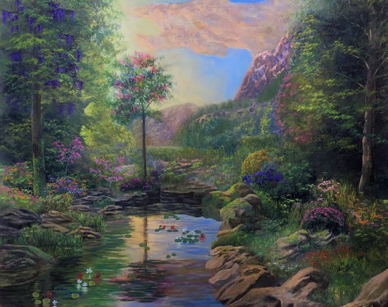 The Grove Painting by Andre Platonov | Saatchi Art