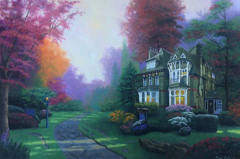 Hampton Manor Painting by Andre Platonov | Saatchi Art